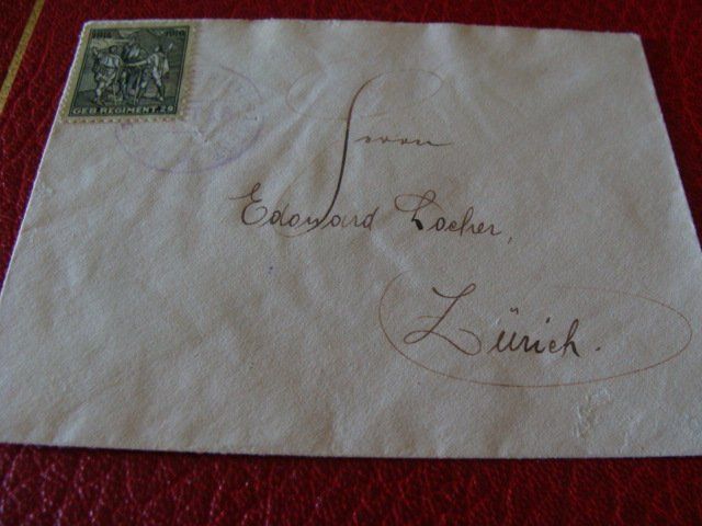 Militaire,Lettre avec timbre des 3 suisses (1914 / 1916) (Gebraucht) in Cuarny für CHF 2 – mit ...