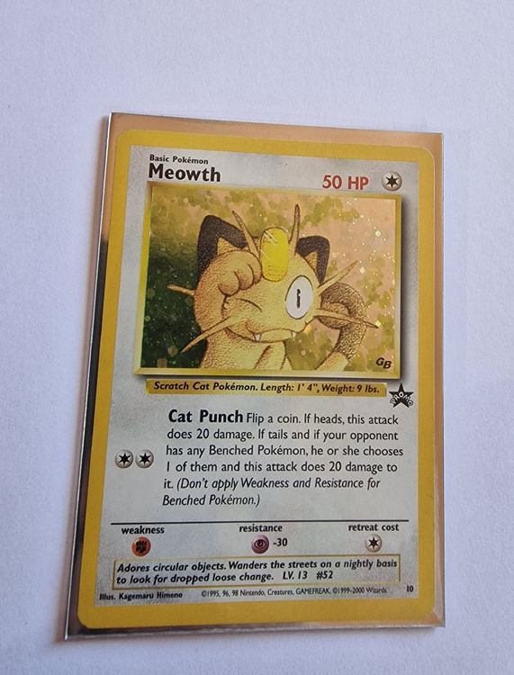 Meowth - Holo - Base Set - Pokemon Card - Nr. 52 - WotC (Gebraucht) in ...
