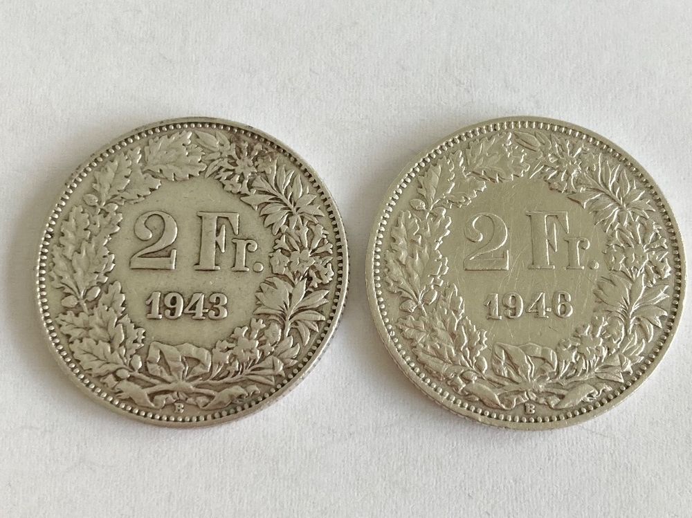 2 x 2 Franken 1943, 1946 | Kaufen auf Ricardo
