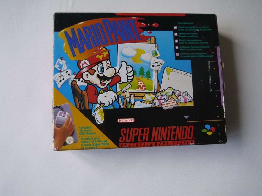 MARIO PAINT SNES - Komplett mit Maus/Mate/Spiel /OVP (Gebraucht) in Hagendorn für CHF 89 – mit ...