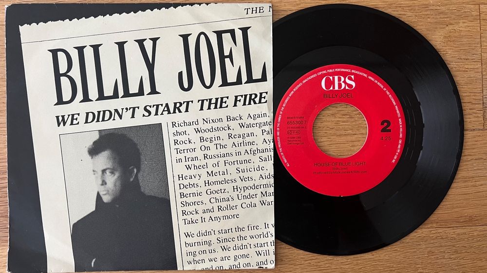 Billy Joel - We Didn't Start The Fire / 1. NL-Press. 1989 (Gebraucht ...