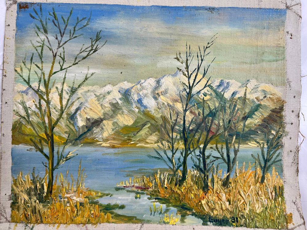 Landschaft Gemälde Signiert. (Gebraucht) in Neuhausen am Rheinfall für CHF 5 – mit Lieferung auf ...