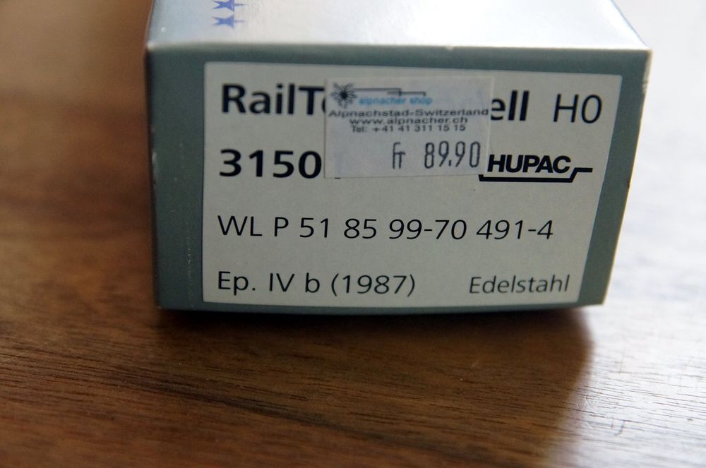 RailTop Modell 31501 - Wagons-Lits Carrozza-Letti HUPAC (Neu und originalverpackt) in ...