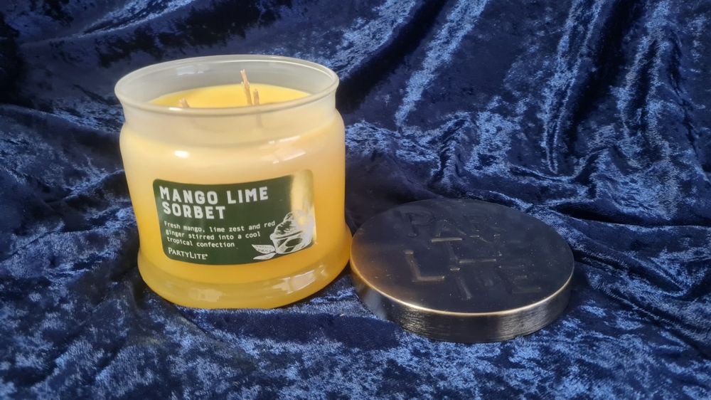 PartyLite - 3-Docht-Glas Mango Lime Sorbet (Neu und originalverpackt ...