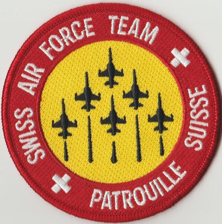 SWISS AIR FORCE Tiger F-5E Patrouille Suisse Team Stoff (Neu (gemäss ...
