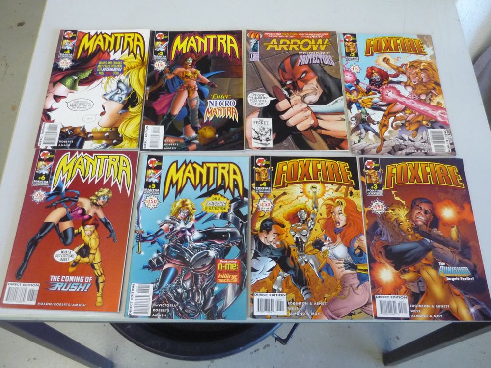 8x US Comics Malibu Hefte - Mantra Foxfire - Top Marvel (Gebraucht) in ...