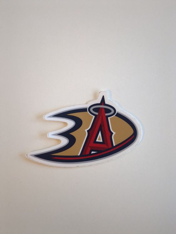 2024 Anaheim Ducks & Anaheim Angels Mix Logos Sticker (Neu (gemäss ...