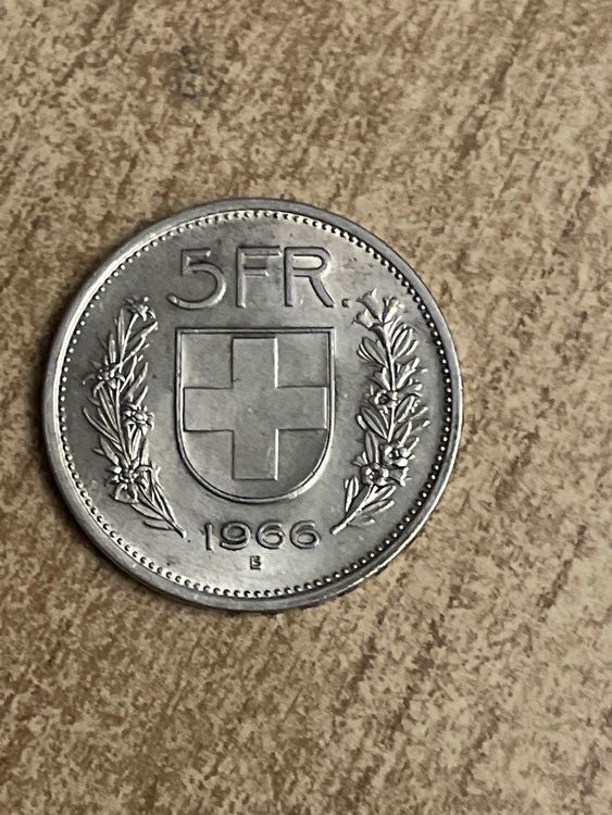 5 Franken Schweiz 1966 Silber | Kaufen auf Ricardo