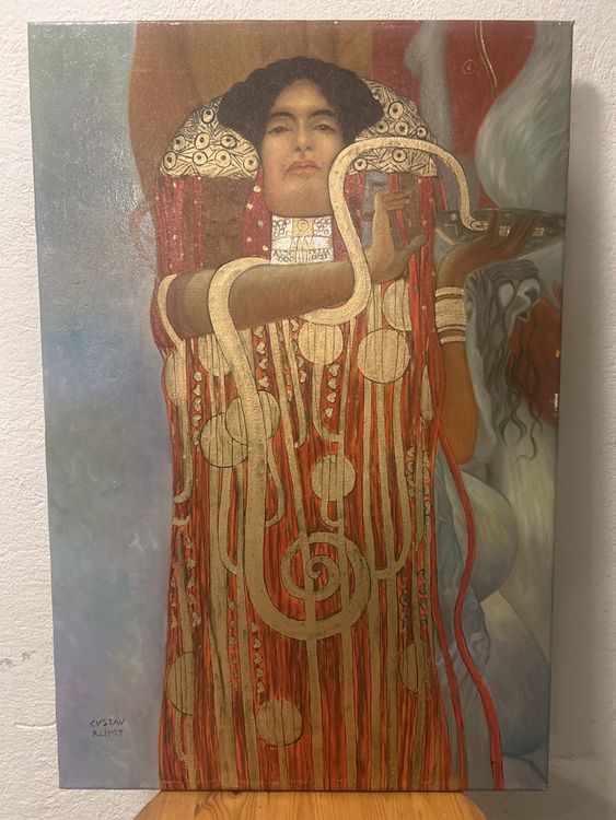 Gustav Klimt - Danae - hochwertige Reproduktion auf Leinwand (Gebraucht ...