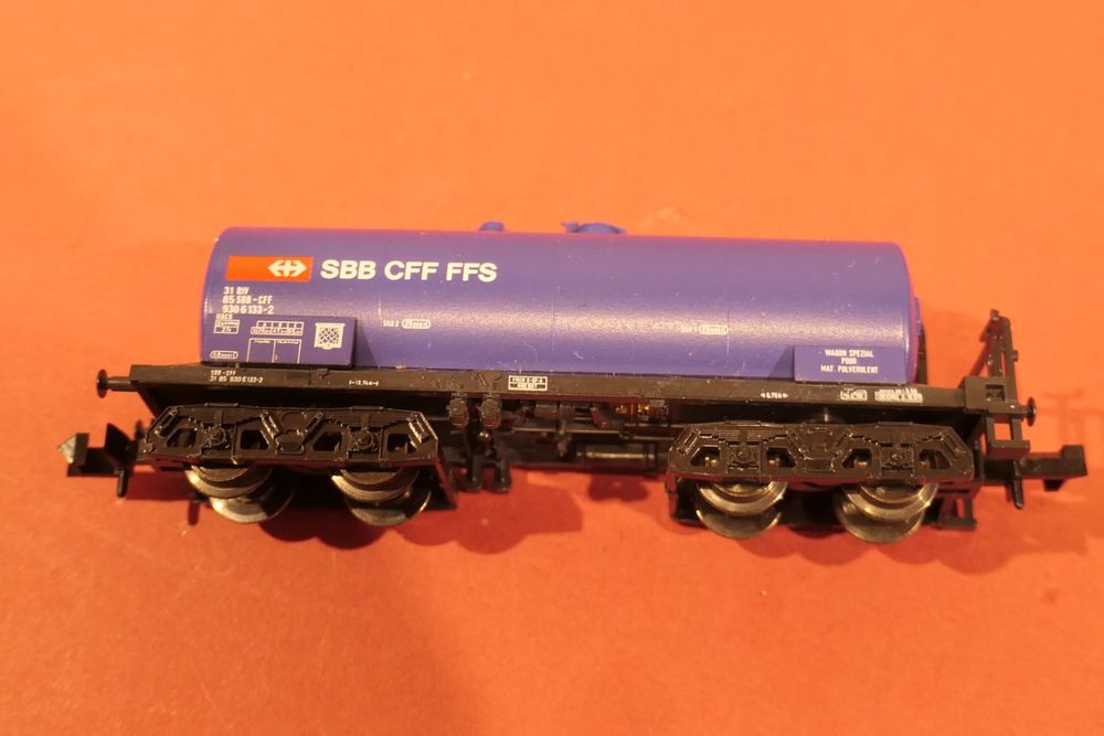 Minitrix SBB Silowagen, Gattung Uacs, 4-achsig, blau | Kaufen auf Ricardo