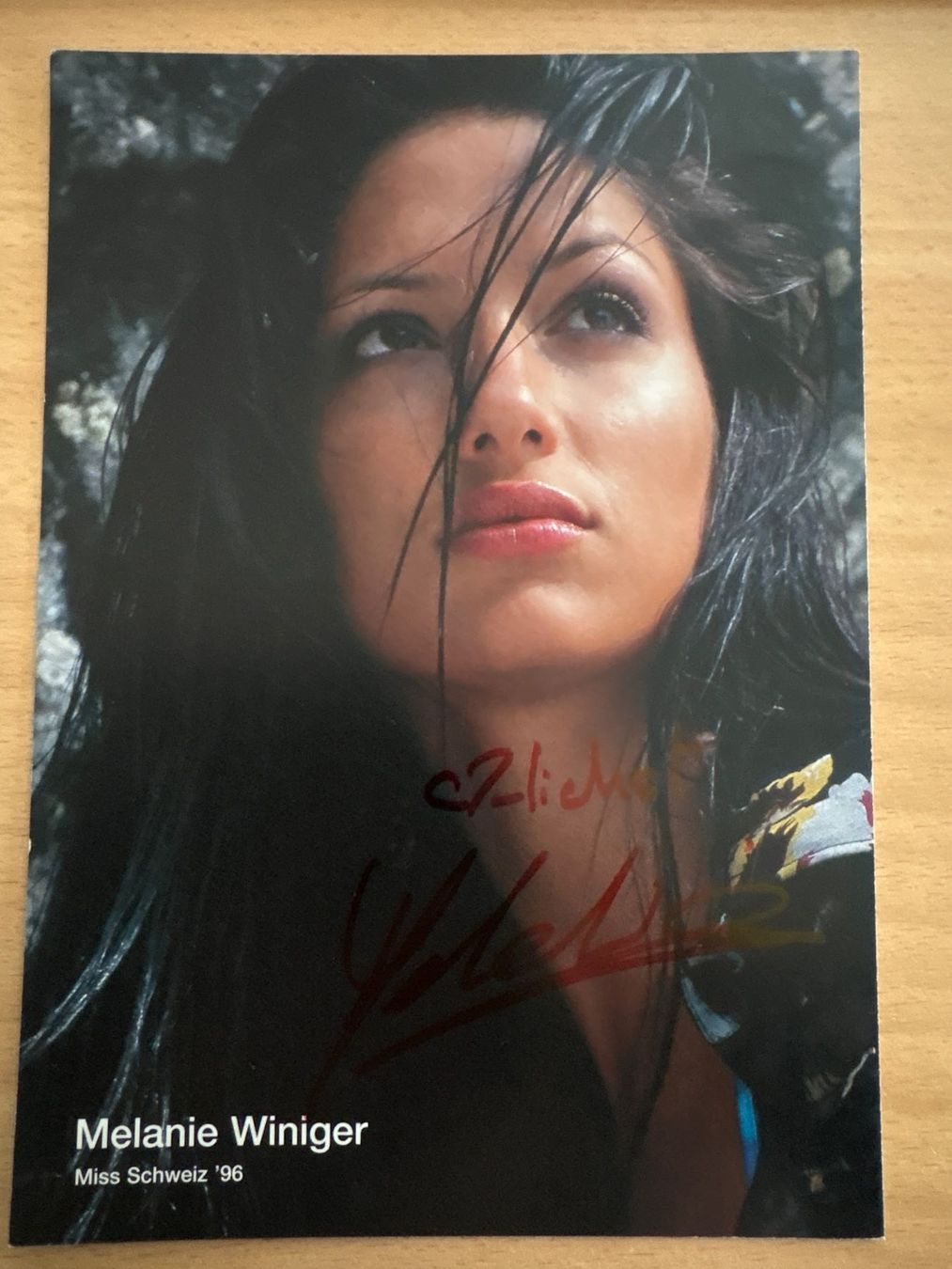 Autogrammkarte Melanie Winiger, Miss Schweiz 1996, Top! (53) (Gebraucht ...