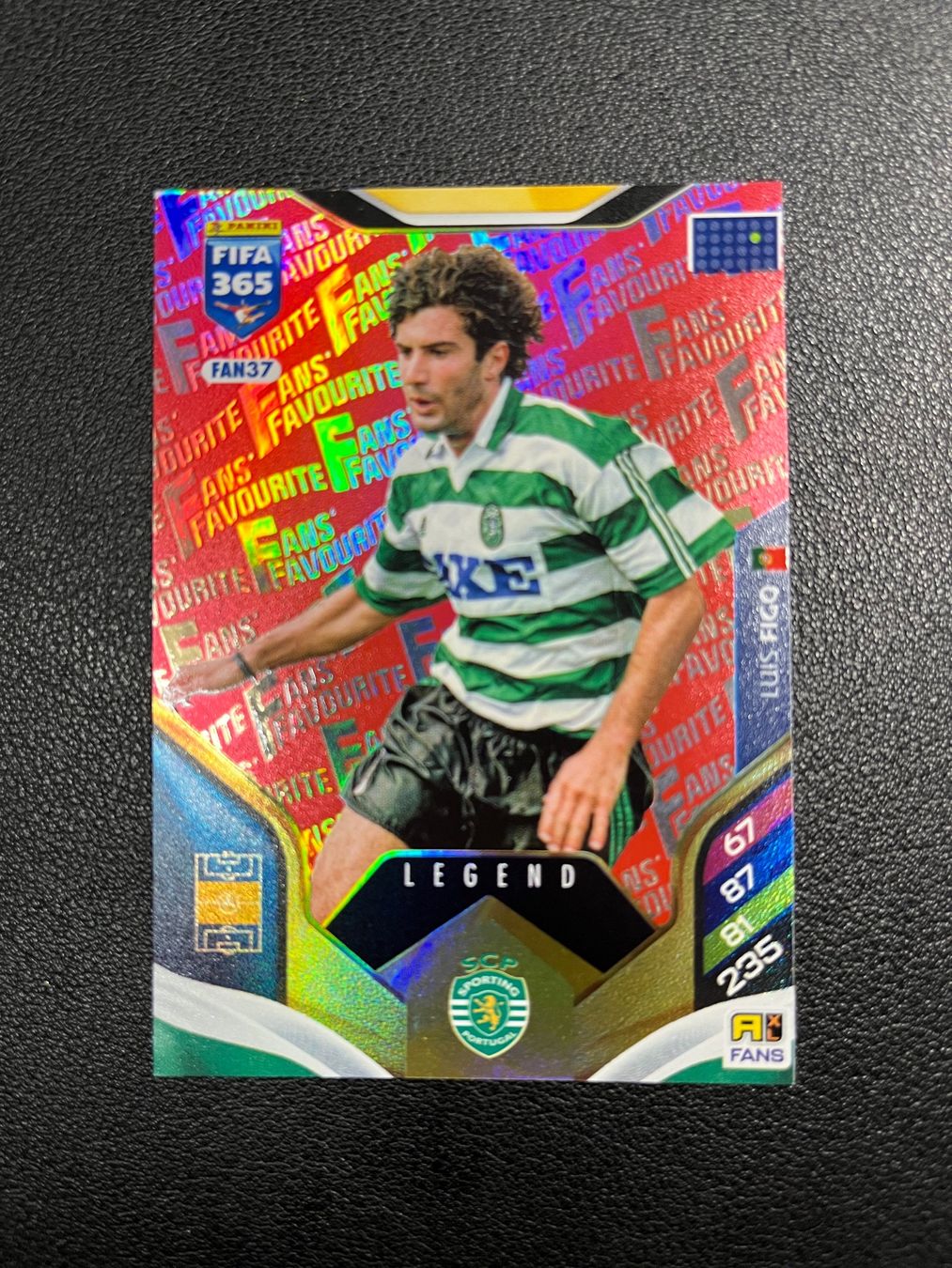 Panini Adrenalyn XL 2026 Luis Figo Legend FAN 37 Pink (Neu (gemäss ...