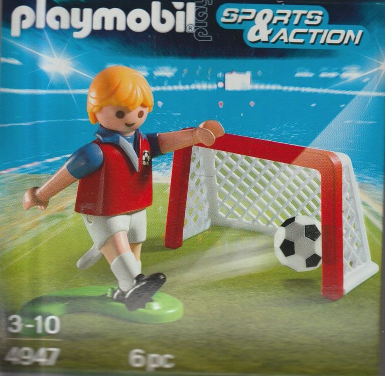 PLAYMOBIL SPORT & ACTION 4947 UOVO ROSSO CON CALCIATORE E PO | Kaufen ...