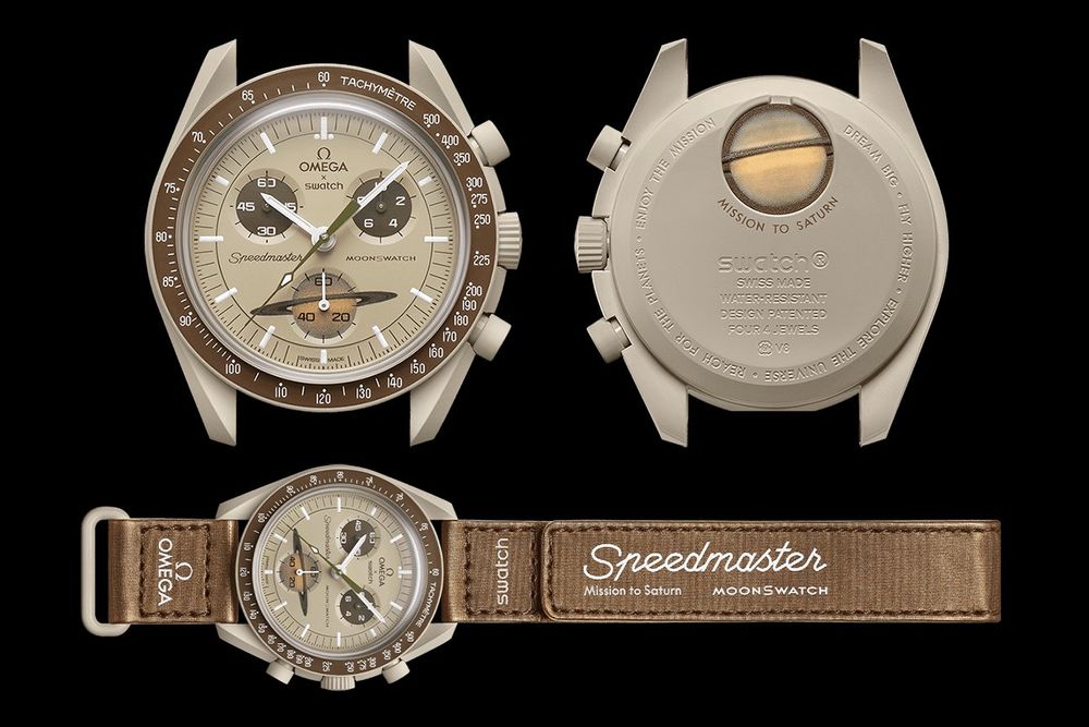 OMEGA x SWATCH Mission to Saturn “Safari”, NO box & papers (Neu (gemäss ...