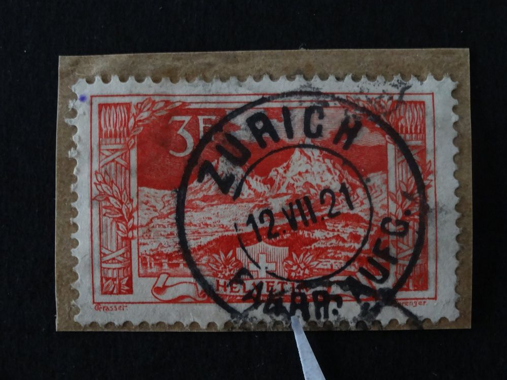 Vollstempel ZÜRICH FAHRP. AUFG. 12.VII.21 (Gebraucht) in Anwil für CHF 1 – mit Lieferung auf ...