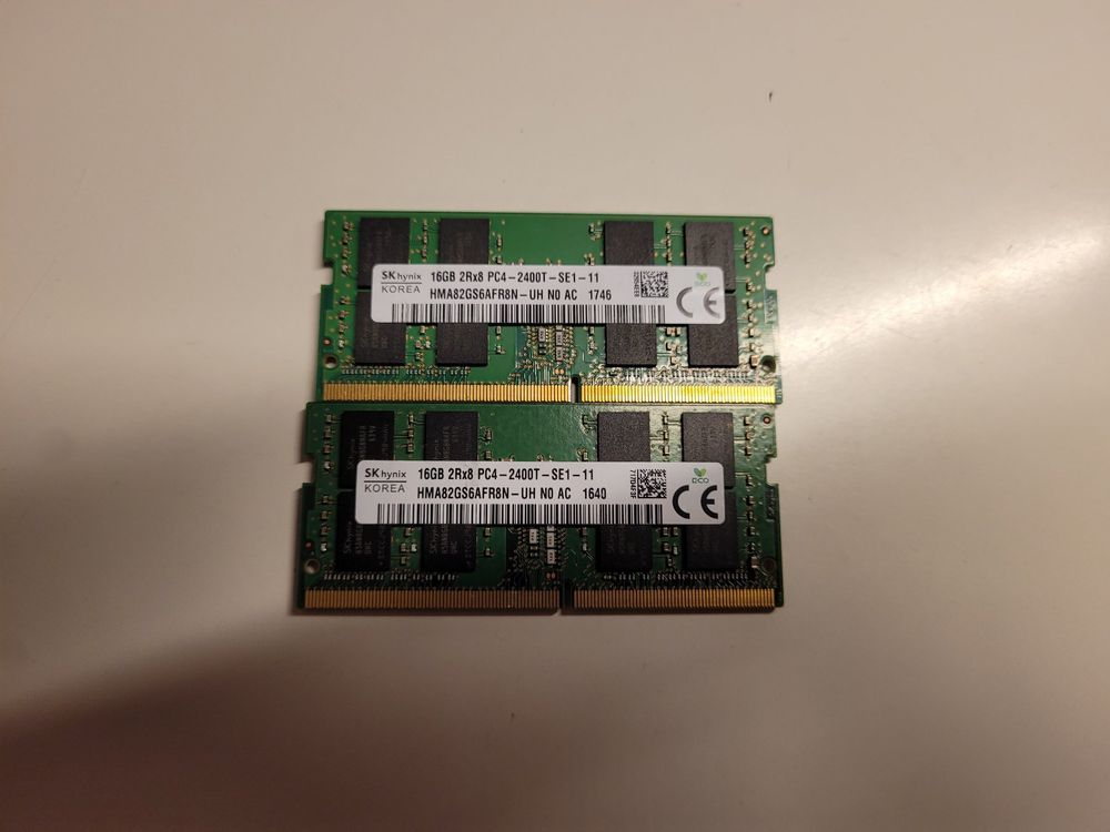 SK Hynix 32GB (2x16) PC4 2400MHZ Ram | Kaufen auf Ricardo