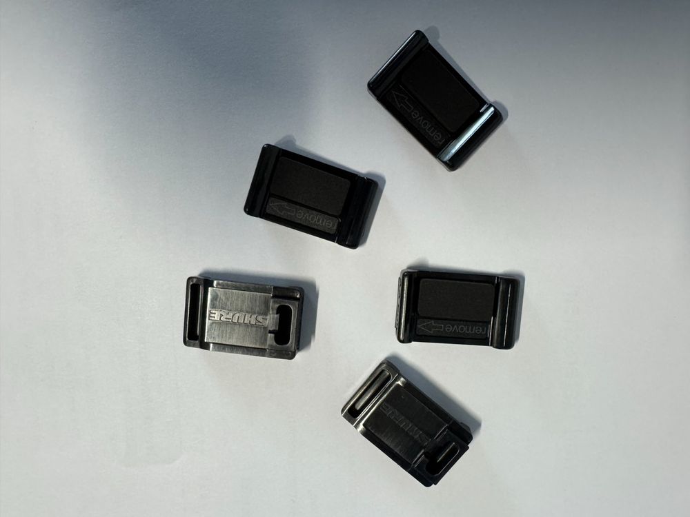 5x Shure Axient Taschensender AA Battery Adapter Clip (Neu und ...