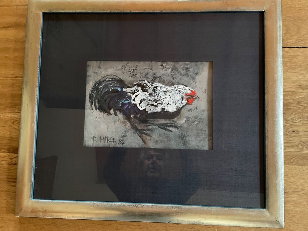 Wunderschönes Orginalbild von Rudolf Mirer „Gockel/Hahn“ 87 | Kaufen ...