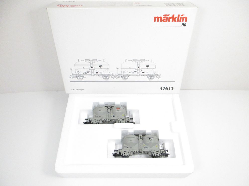 Märklin H0 47613 SBB Set 2 Silowagen (Neu und originalverpackt) in ...