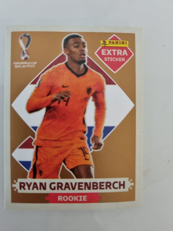 Panini WM 2022 Extra Sticker, Ryan Gravenberch (Bronze) | Kaufen auf Ricardo