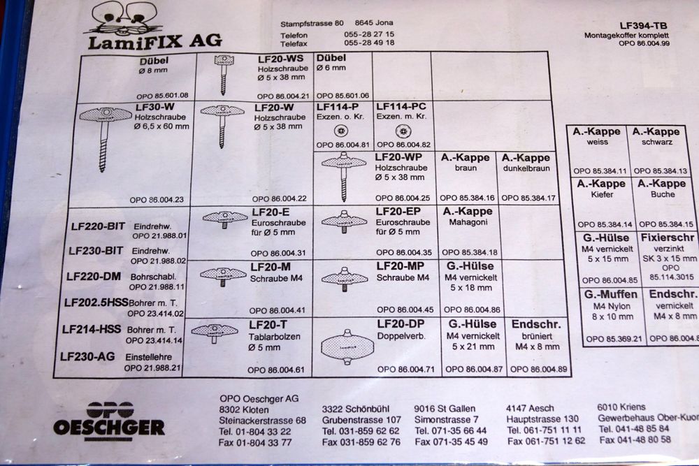 LamiFIX Verbinder System Sortiment mit Zubehör | Kaufen auf Ricardo
