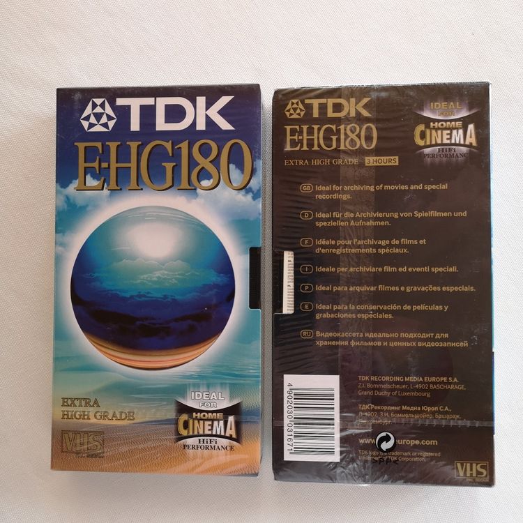VHS KASSETTE TDK E180 (Neu und originalverpackt) in St. Gallen für CHF 5 – mit Lieferung auf ...