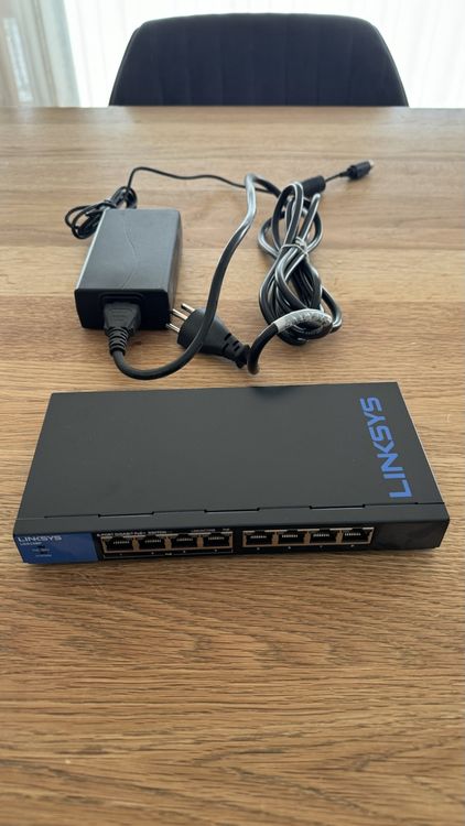Netzwerk Switch Linksys LGS108P Gigabit PoE Switch (Gebraucht) in ...
