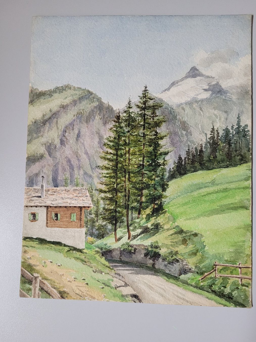 Aquarell Im Wallis Berisal (Saldarini 1832 - 1916) (Usato) a Bertschikon per CHF 19 – con ...