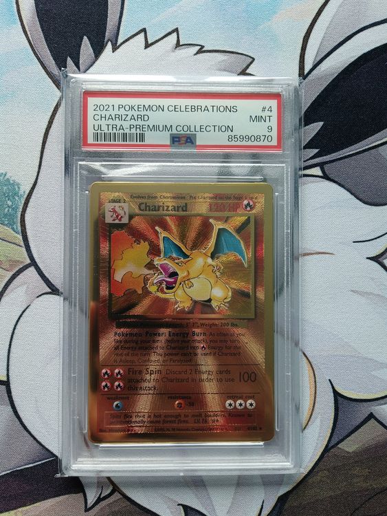 Charizard Glurak PSA 9 - Celebrations Gold Metal Card | Kaufen auf Ricardo