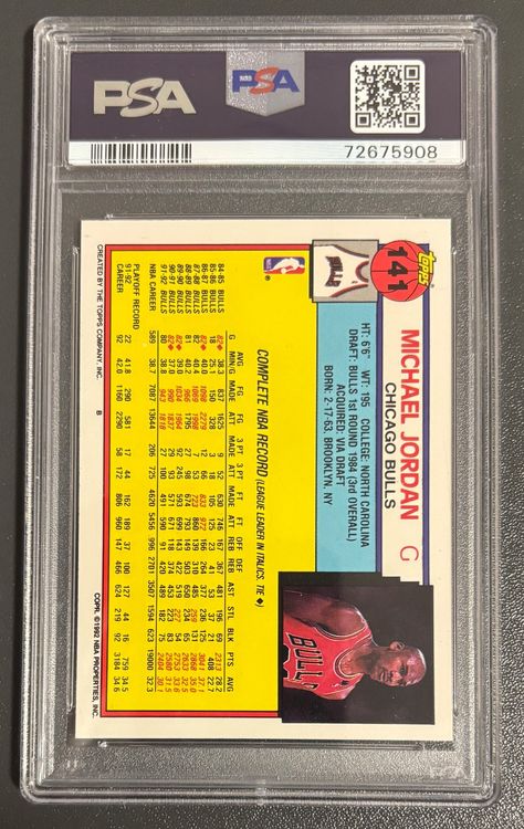 NBA Michael Air Jordan 1992 Topps PSA 10 Chicago Bulls ab 1- (Neu ...