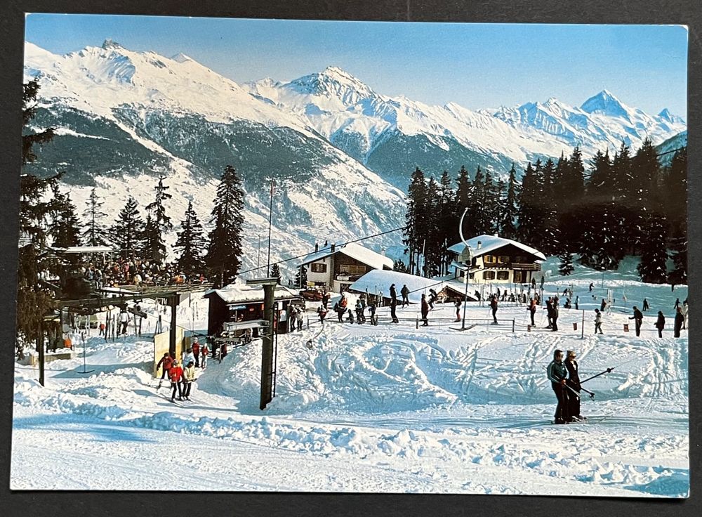Les Collons/ Teleski, Skilift, Matterhorn/ Photo Darbellay (Gebraucht ...