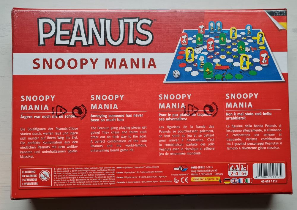 SNOOPY MANIA - peanuts Spiel * neu und noch verschweißt" | Kaufen auf ...