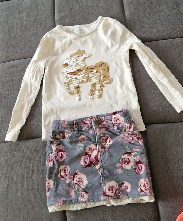 T-Shirt und Jupes Grösse 110 und 116 von C&A und H&M | Kaufen auf Ricardo