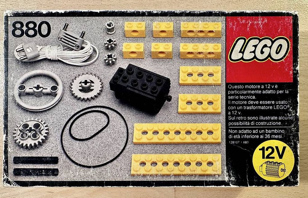 Lego 880 + Lego 872 motor and gears (Nuovo e nell'imballaggio originale ...