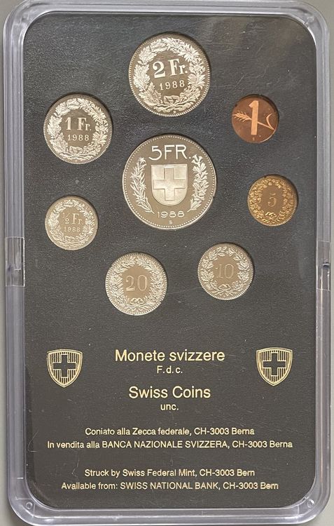 Schweizer Münzsatz 1988 stgl | Kaufen auf Ricardo