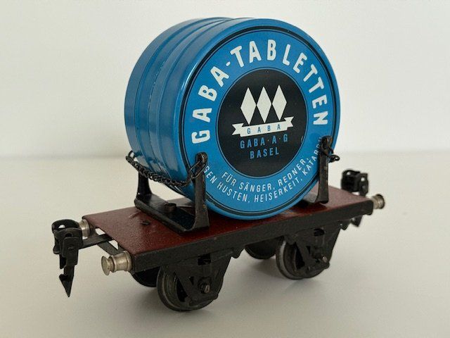 Märklin 1966 Bretterwagen mit GABA Büchsen WYBERT-Zug Spur 0 (Gebraucht ...