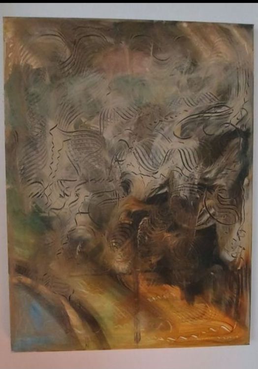 Gemälde Regenbogen von mir selbstgemalt 60×80 (Gebraucht) in Riehen für CHF 80 – nur Abholung ...