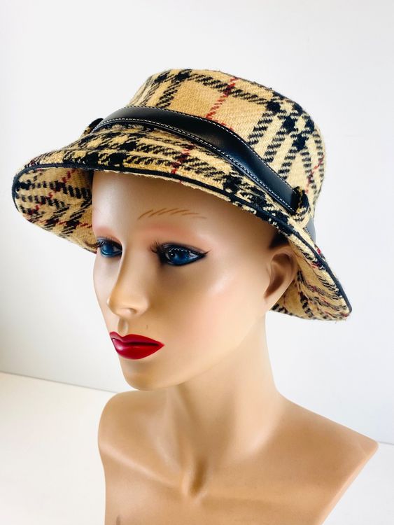 BURBERRY LONDON Vintage Hut mit klassischem Tartanmuster | Kaufen auf ...