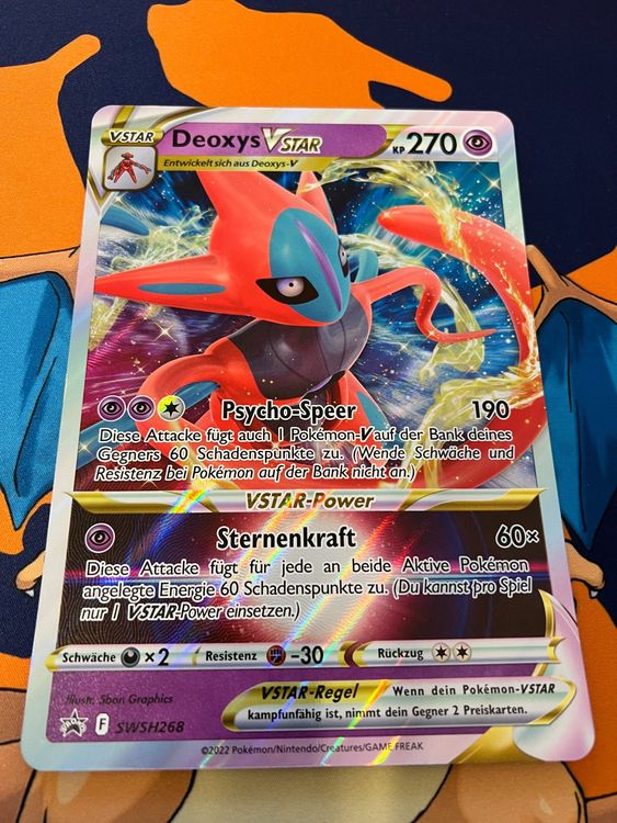 Pokemon XXL-Karte - Deoxys VSTAR (SWSH 268) - DE - Promo (Neu (gemäss ...
