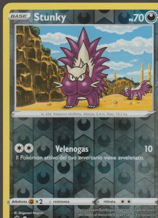 TCG POKEMON Fragore Ribelle RCL 114 /192 rev STUNKY Reverse | Kaufen ...