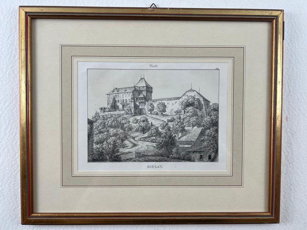 Landschaft Biolay Lithographie (Gebraucht) in Neuhausen am Rheinfall für CHF 15 – mit Lieferung ...