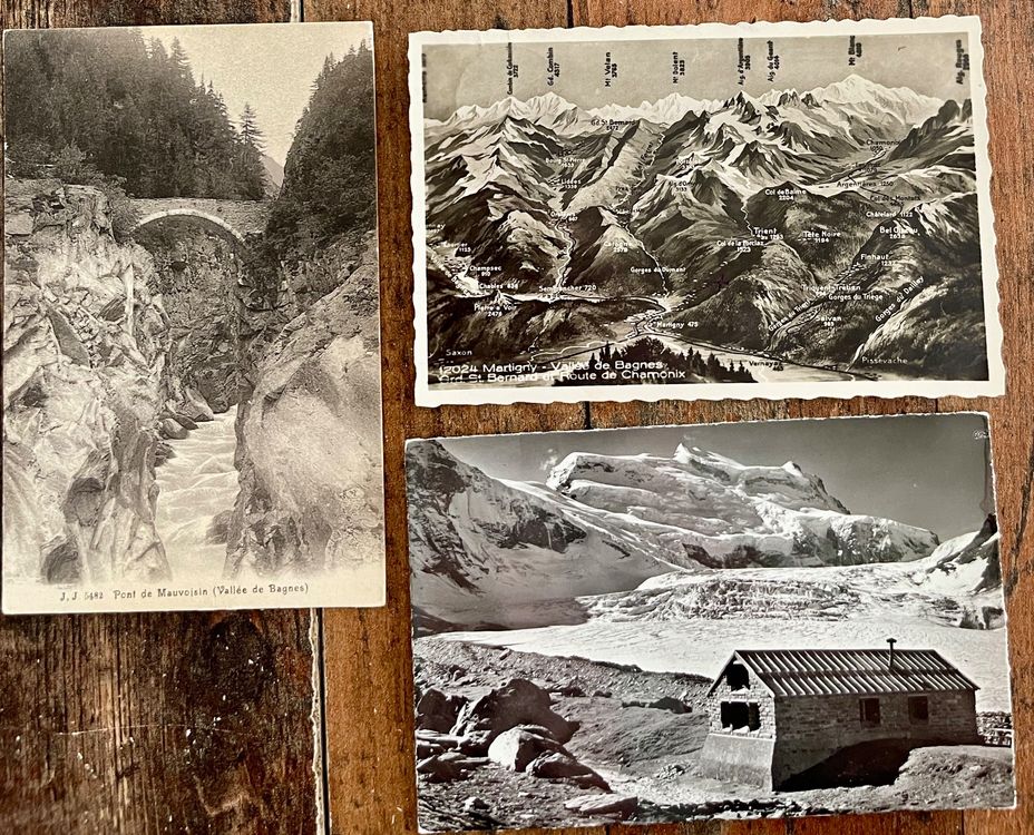 3X: VAL DE BAGNE - Cabane Pannosière, Map vallée, Mauvoisin (Gebraucht ...
