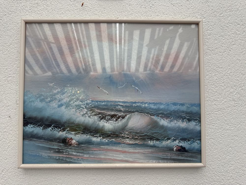 Gemälde Meer Möwen (Gebraucht) in Rothrist für CHF 5 – nur Abholung auf Ricardo kaufen