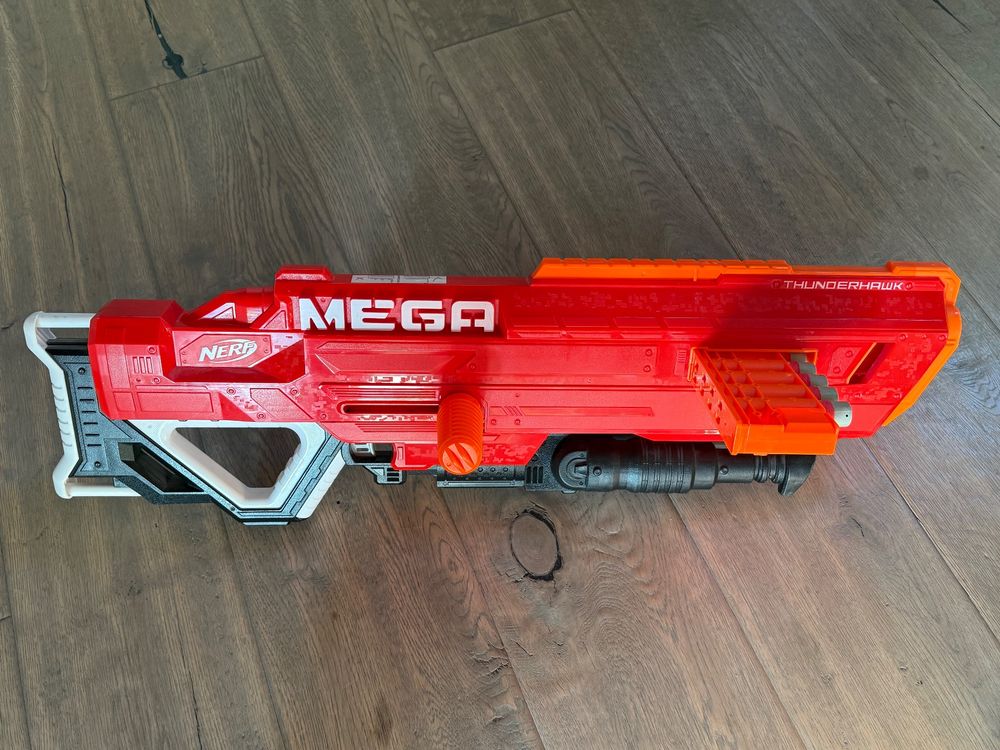 NERF MEGA Thunderhawk Sniper-Rifle inkl. 10 Darts (Gebraucht) in ...