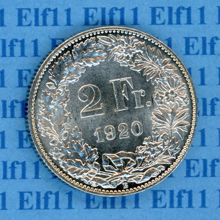 CHF___2.00 1920 -stgl 2 Franken | Kaufen auf Ricardo