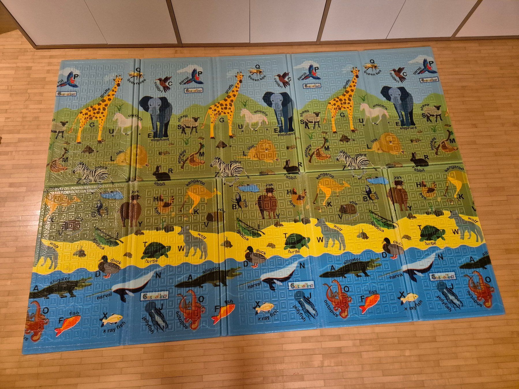 Casmatino Spielmatte ABC ANIMAL (200 × 140 × 0,9 cm) (Gebraucht) in ...