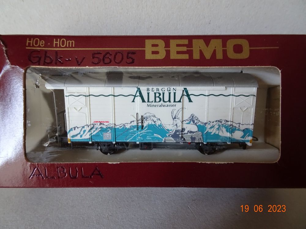 1 Wagon Bemo HOm RhB Gbk-v 5605 (Neu (gemäss Beschreibung)) in ...