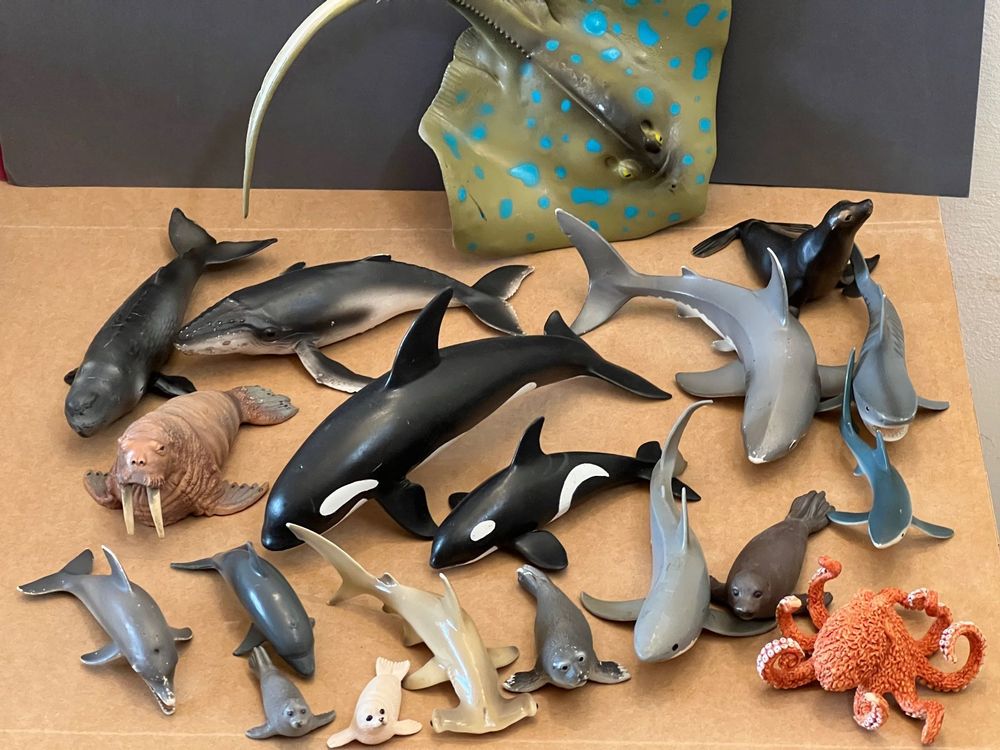18 Schleich Wassertiere Meerestiere Fisch Wal Hai Delphin | Kaufen auf ...