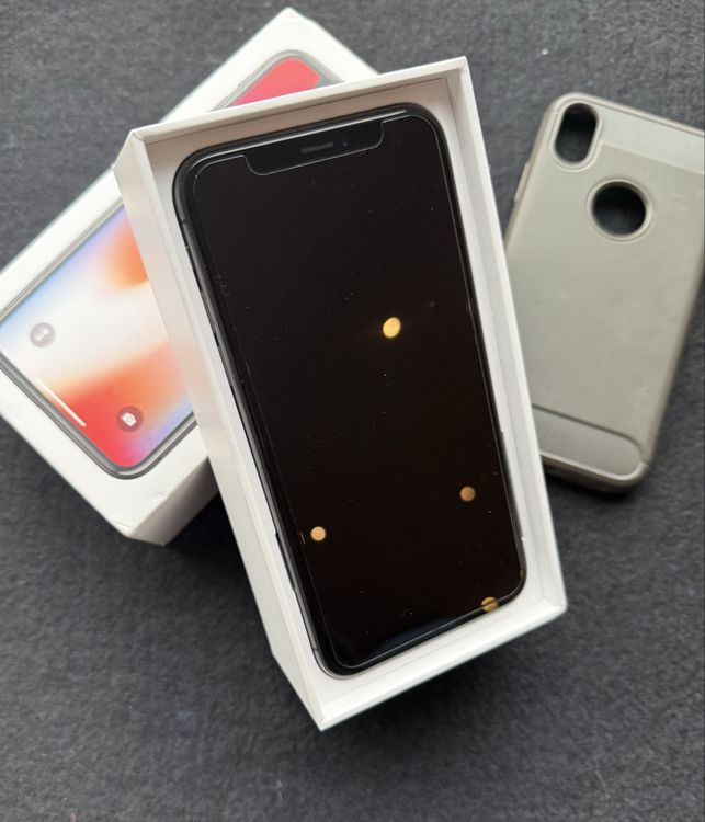 Apple iPhone X, 256 GB, Space Gray, Top Zustand, Inkl. Hüll (Gebraucht ...