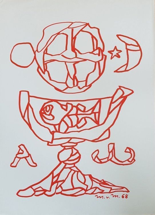 Max von Moos, Grosse Farblithographie Schweizer Kunst (Gebraucht) in ...